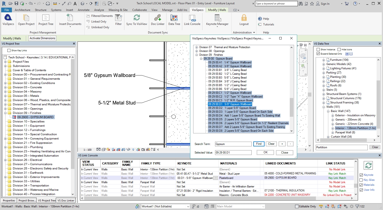 VisiSpecs Keynoting Solution For Autodesk Revit