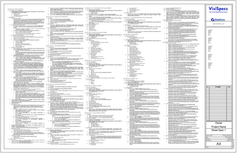 VisiSpecs Publishes Sheet Specs in Newly Released v22.1 - Chalkline